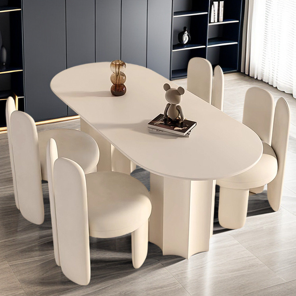 HOUZE TB710138736560HL&Size Oval Restaurant Dining Set | Wayfair