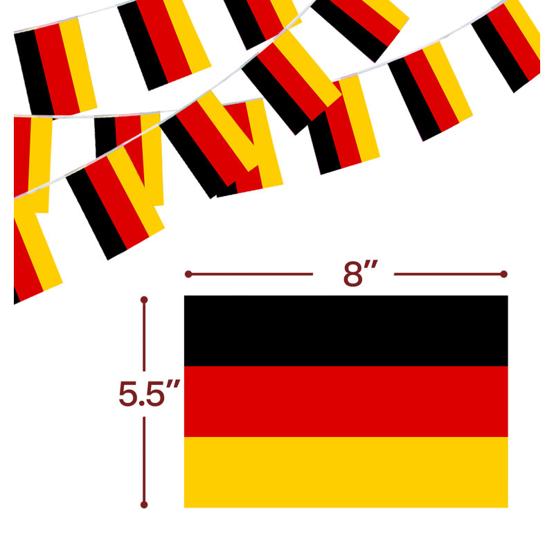 ANLEY Germany String Flag Pennant Flags 33 Feet 38 Flags | Wayfair