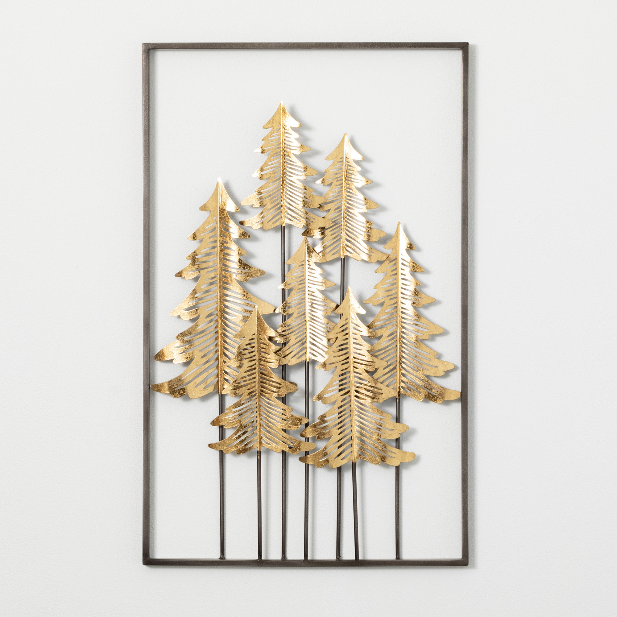 The Holiday Aisle® Gold Metal Tree Wall Decor - Wayfair Canada