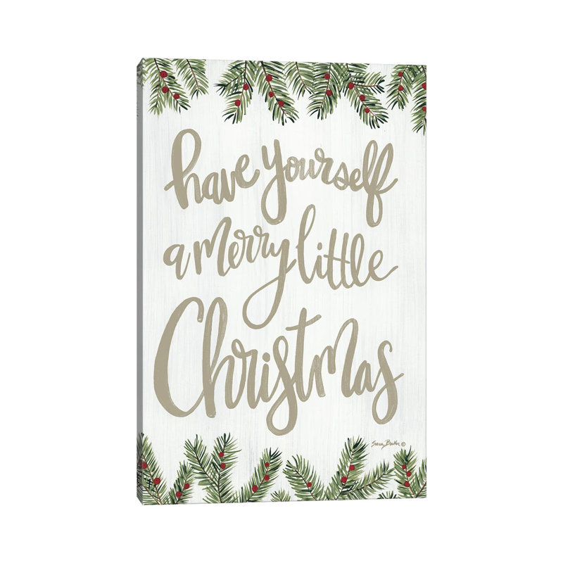 The Holiday Aisle® Merry Little Christmas - Wall Art Print - Wrapped ...
