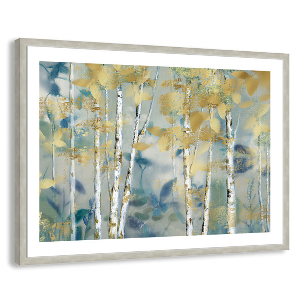 Charlton Home® Gilded Forest I Framed On Paper Print | Wayfair
