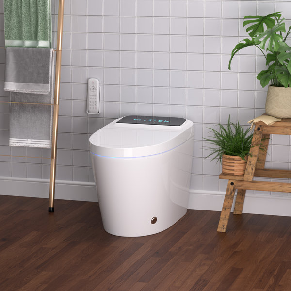 BCAN Smart Toilet With Tankless Bidet Wash, Auto-open Lid/seat, 1.28 ...