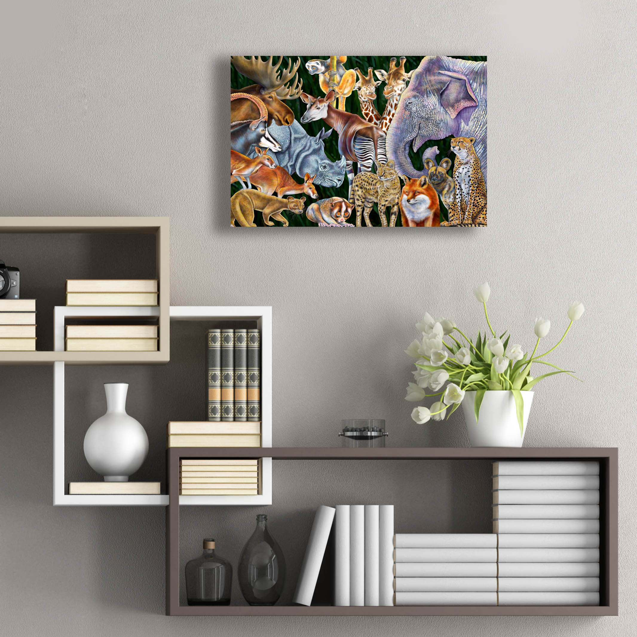 Bungalow Rose 'Animals Of The World' by Tim Jeffs Acrylic Glass Wall ...