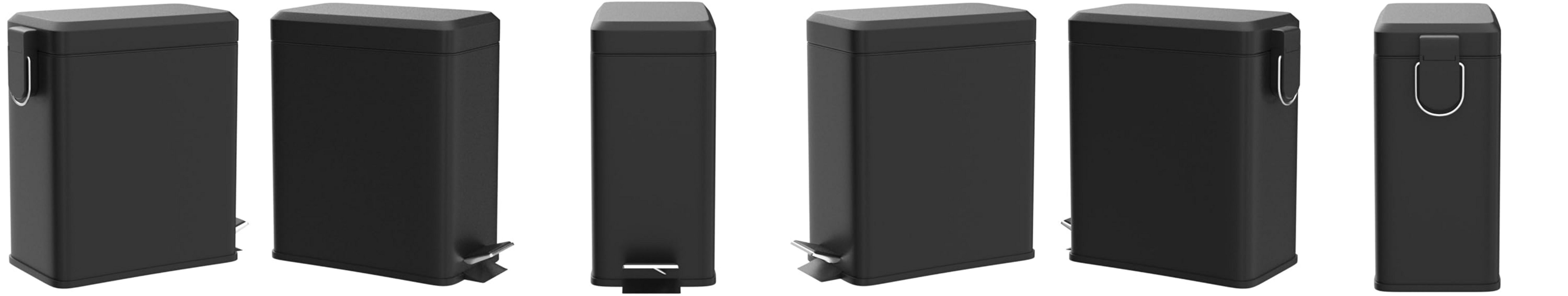 Prime made Rectangular Step Trash Can | 1.3 Gallon/5 Liter Stainless ...