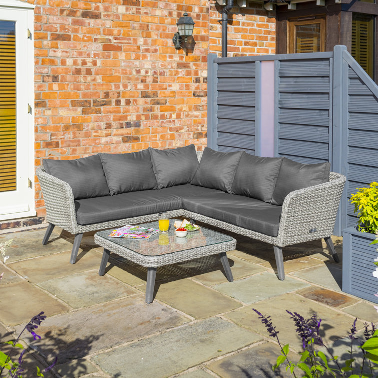 Rowlinson Hanoi Corner Rattan Sofa Set | Wayfair.co.uk