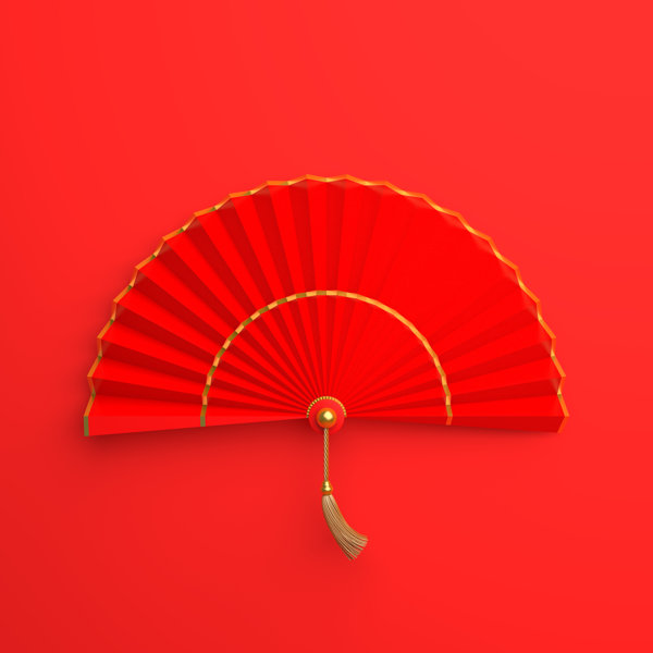 Ebern Designs Chinese Paper Fan by Sofirinaja - Wrapped Canvas Art ...