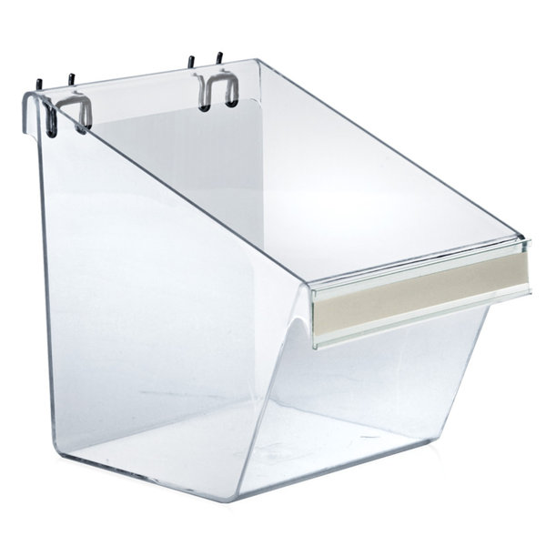 Azar Displays Large Clear Plastic Molded Bucket, Storage Container Bin ...