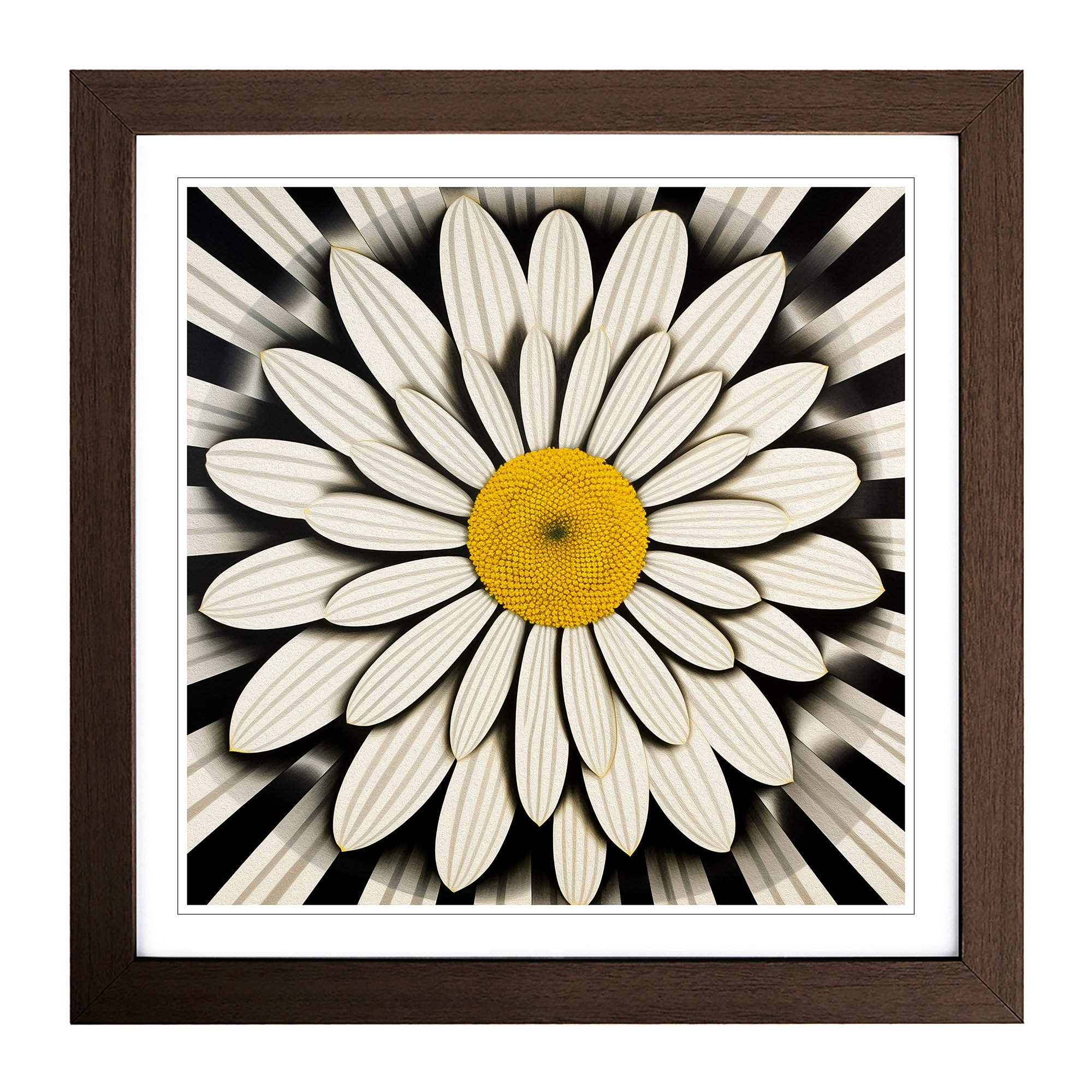 Marlow Home Co. Daisy Op Art - Framed Print | Wayfair.co.uk