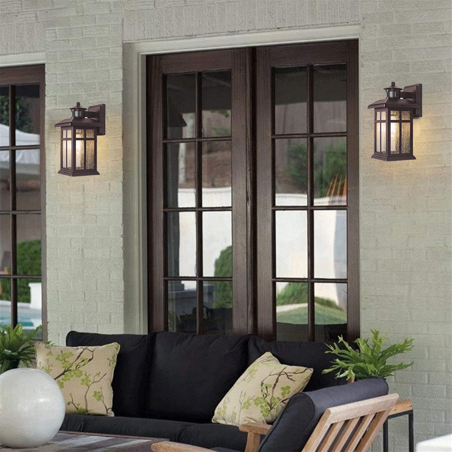 Longshore Tides Outdoor Wall Light Fixtures Motion Sensor,Porch Lights ...