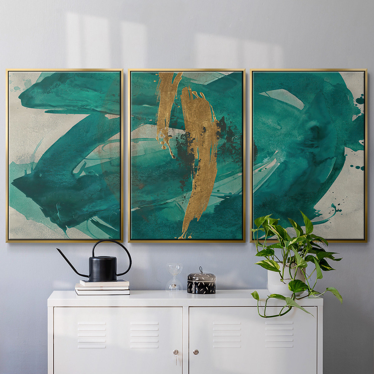 Wrought Studio™ Nexus III - Multi Piece Framed Canvas | Wayfair