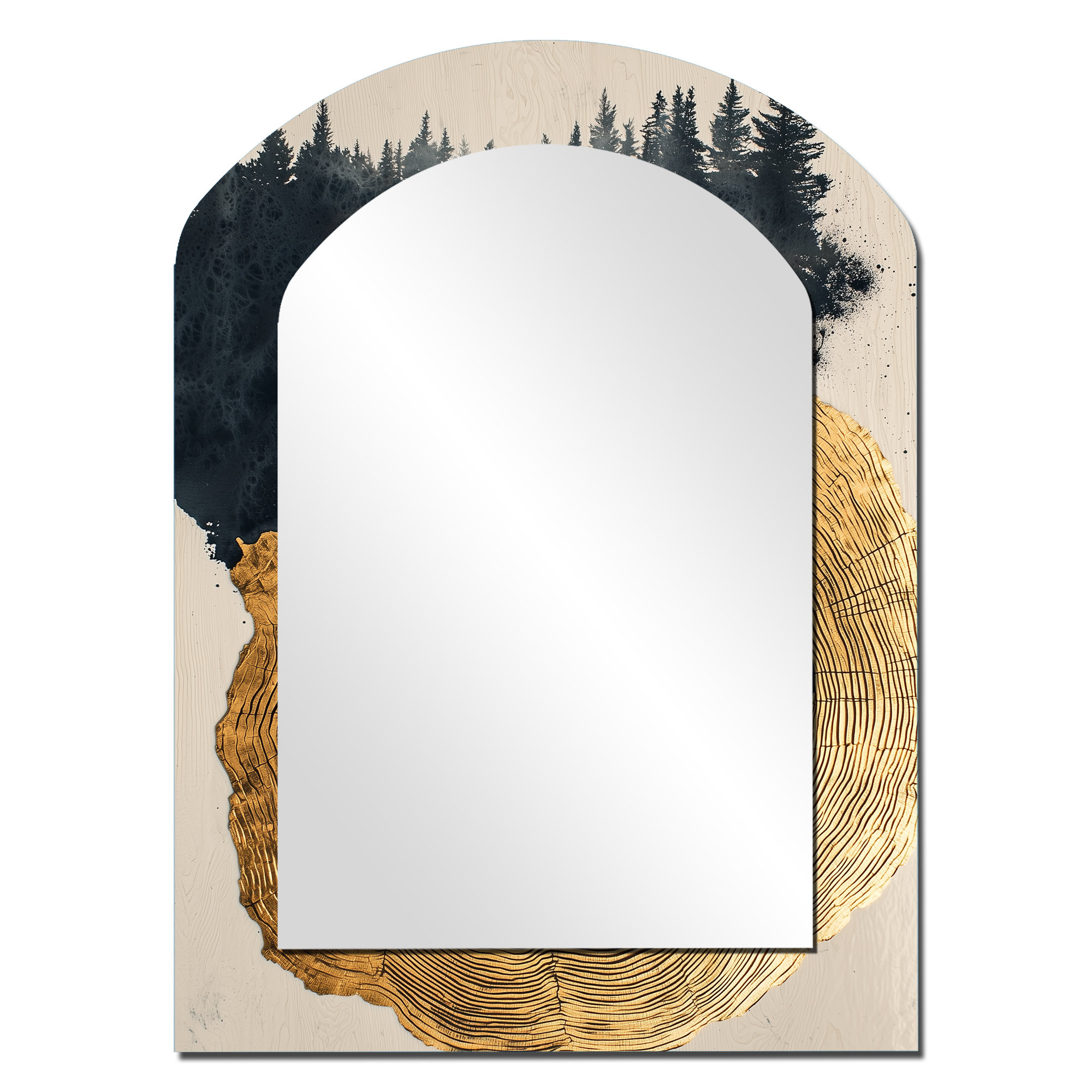 Mercer41 Dark Forest Liquid Gem River II - Landscapes Arch Decorative ...