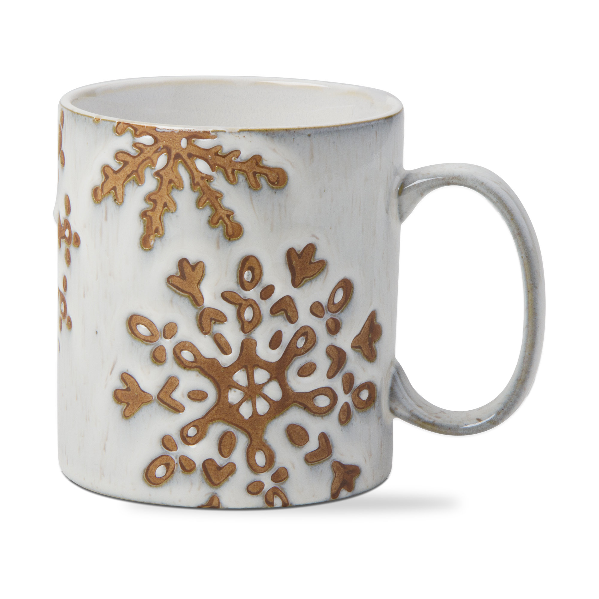 TAG Winter Snowflake Mug Double Sided Design Coffee & Tea Mug Christmas ...