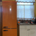 Unique Classic Retro 24 In 12 Cu.ft Bottom Mount Fridge Auto Defrost ...