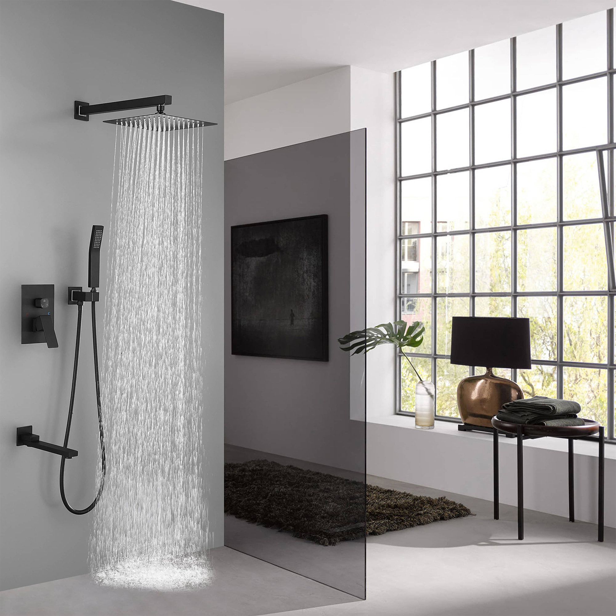Waterpar Système de douche mural à valve brute - Wayfair Canada