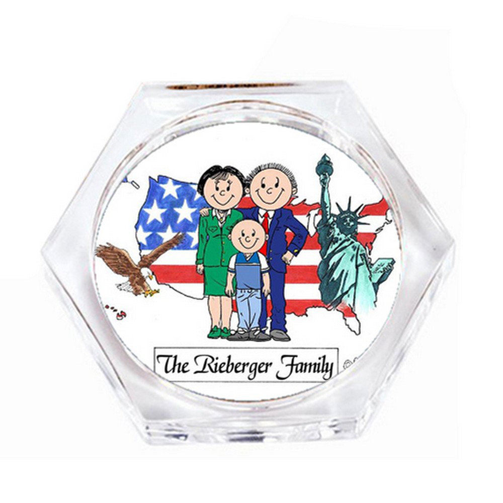 Printed Perfection Personalized Patriotic Couple - One Boy Drink ...