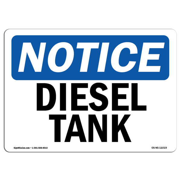 SignMission Diesel Tank Sign | Wayfair