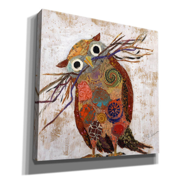 Millwood Pines Aleese Curious Owl 2 On Canvas by St. Hilaire Elizabeth ...