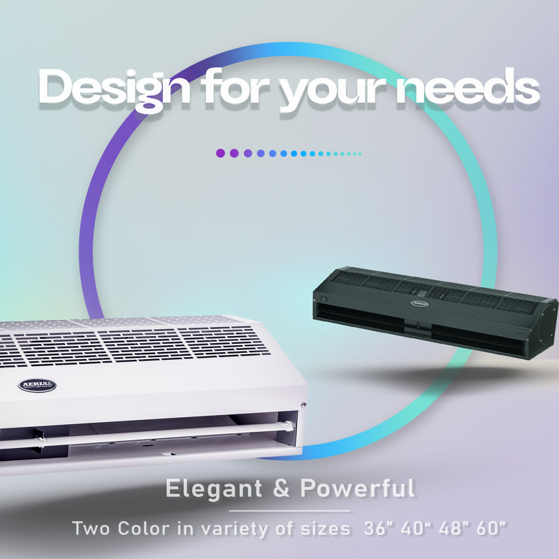 DuraSteel 60" Wall Mounted Air Curtain Fan by DuraSteel Aerial Titan ...