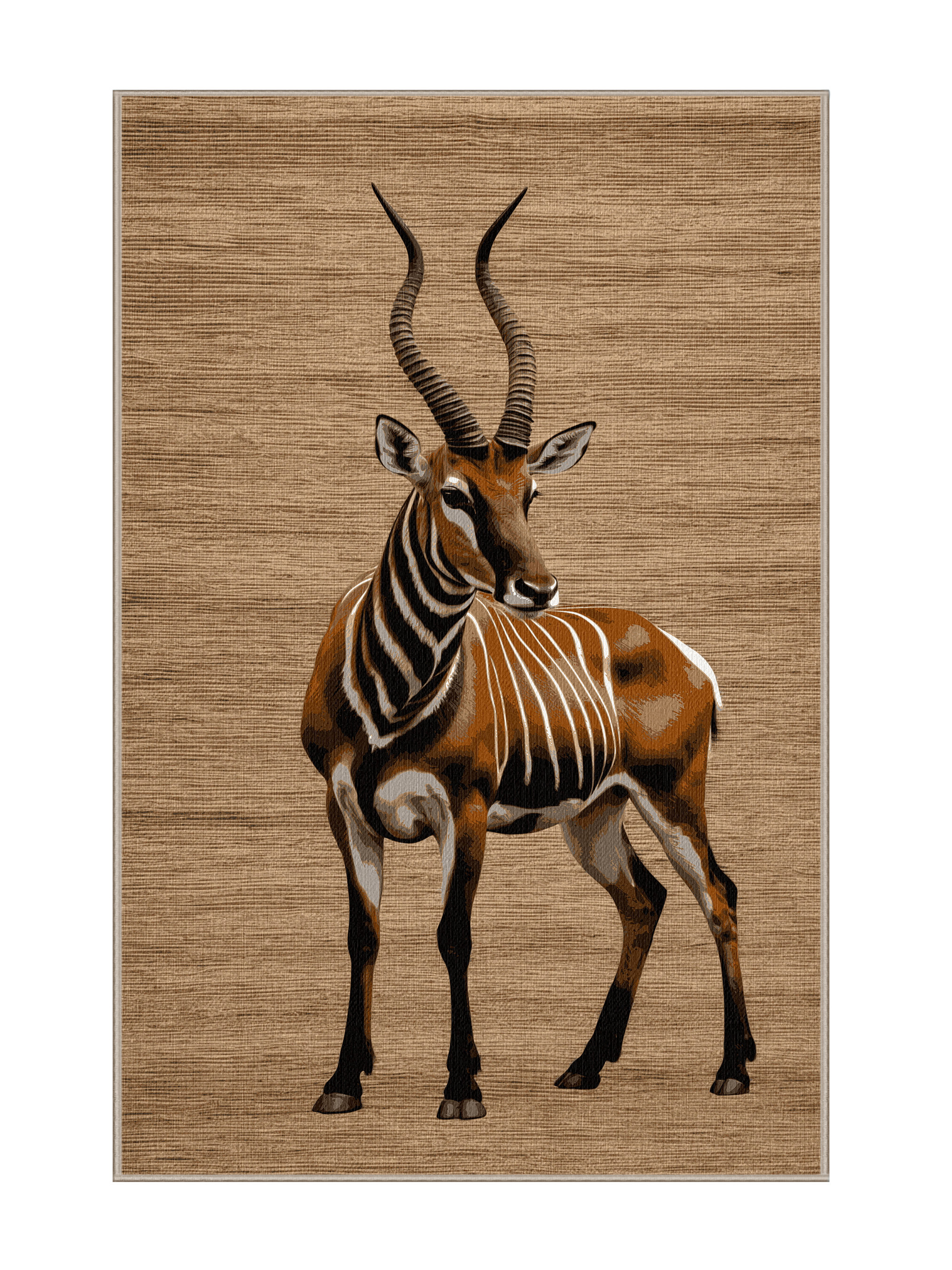 Dakota Fields Washable Eland Wildlife Area Rug | Wayfair
