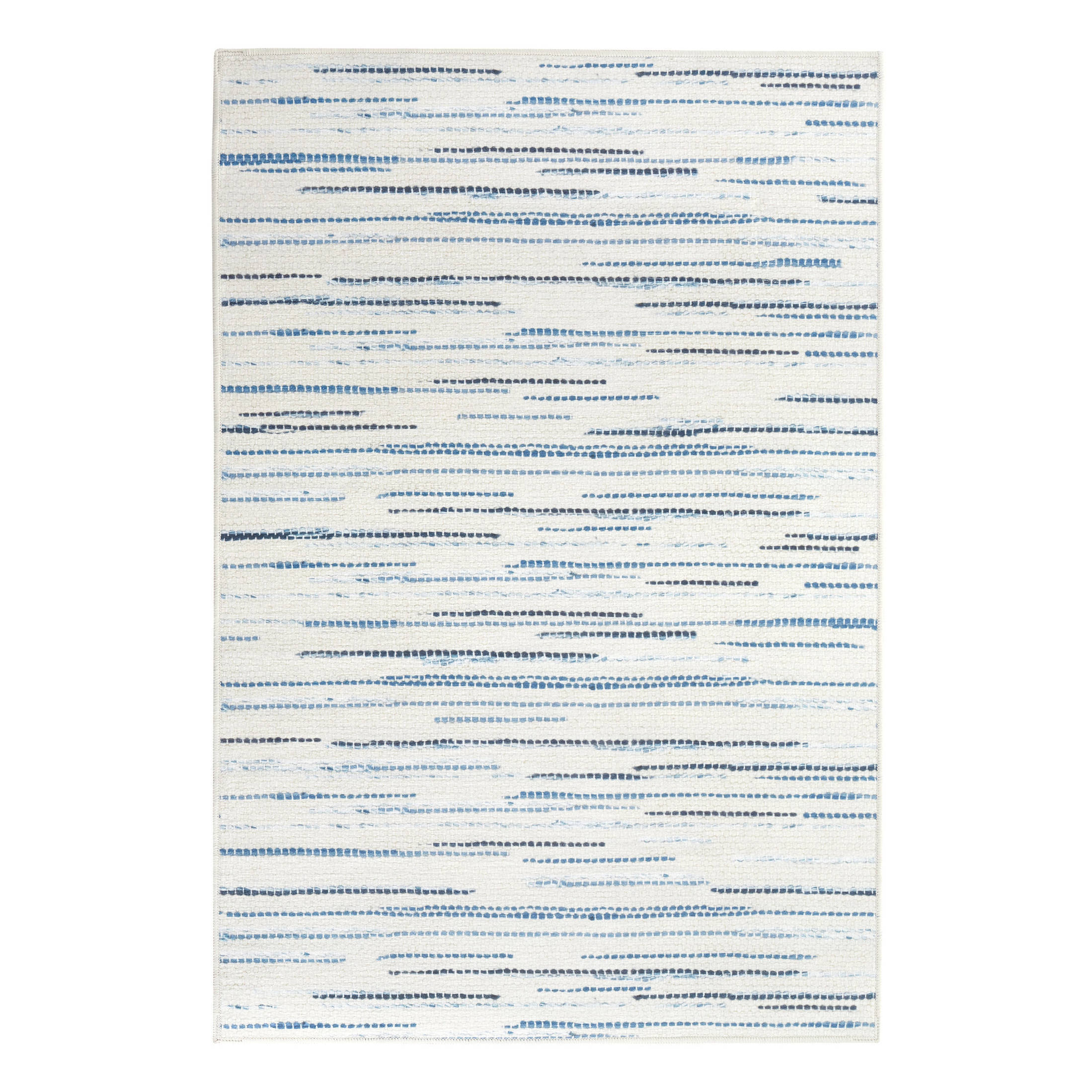 Dash and Albert Rugs Elwood Blue Machine Washable Rug | Perigold