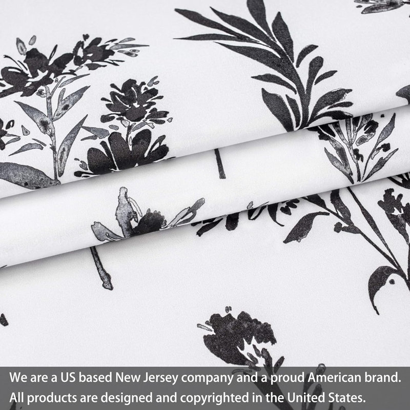 Red Barrel Studio® Jaeven Floral Tailored 52'' W Window Valance ...