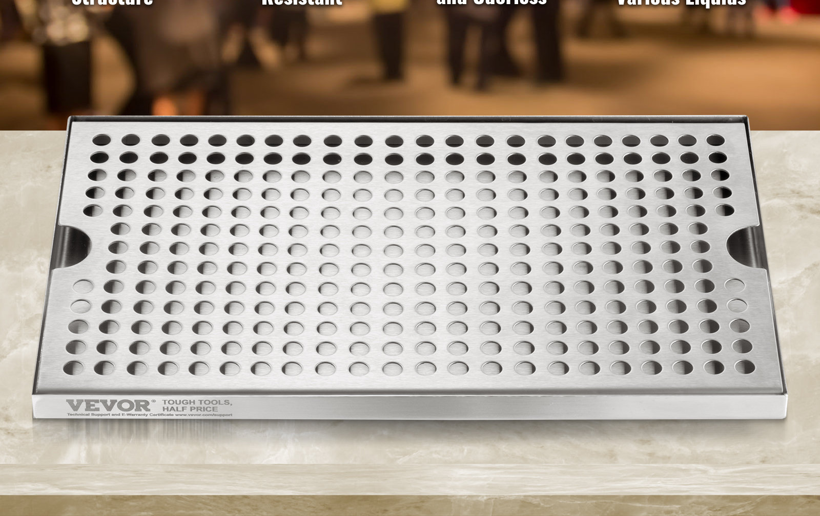 Stellweilan Tessberg Beer Drip Tray, 304 Stainless Steel Kegerator Drip ...