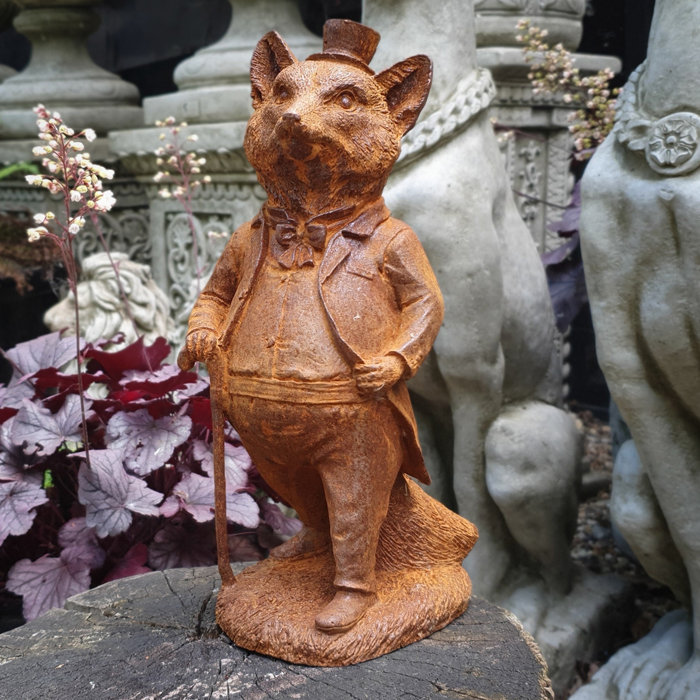 Maturi Antoni Fox Metal Garden Statue | Wayfair.co.uk