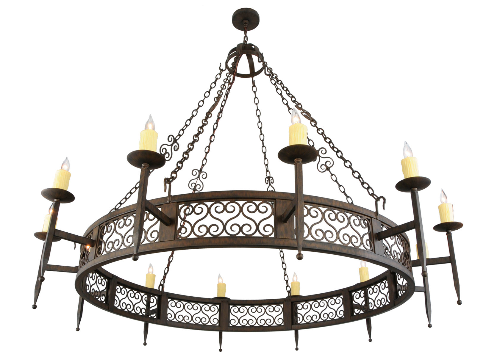 Meyda Lighting 72"w Toscano 12 Lt Chandelier | Perigold