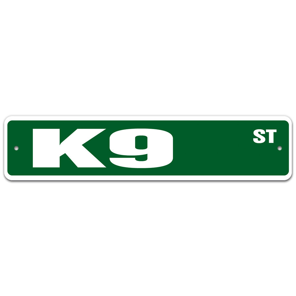 Trinx K9 Aluminum Street Sign Police Dog Canine K-9 Swat | Aluminum ...