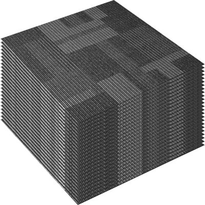 VEVOR 24'' W x 24'' L Level Cut And Loop Polyester Carpet Tile ...