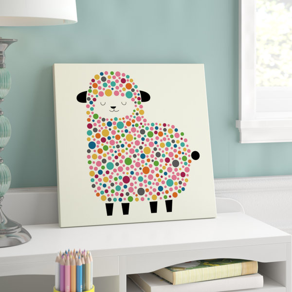 Indigo Safari Adda Bubble Sheep Canvas Art & Reviews | Wayfair