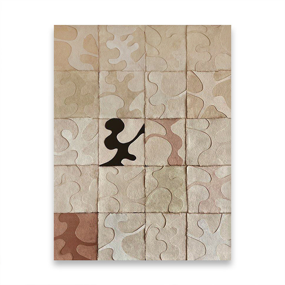 FOLVOJ Three-dimensional carving "Hexu" wabi Sabi wind hanging painting ...
