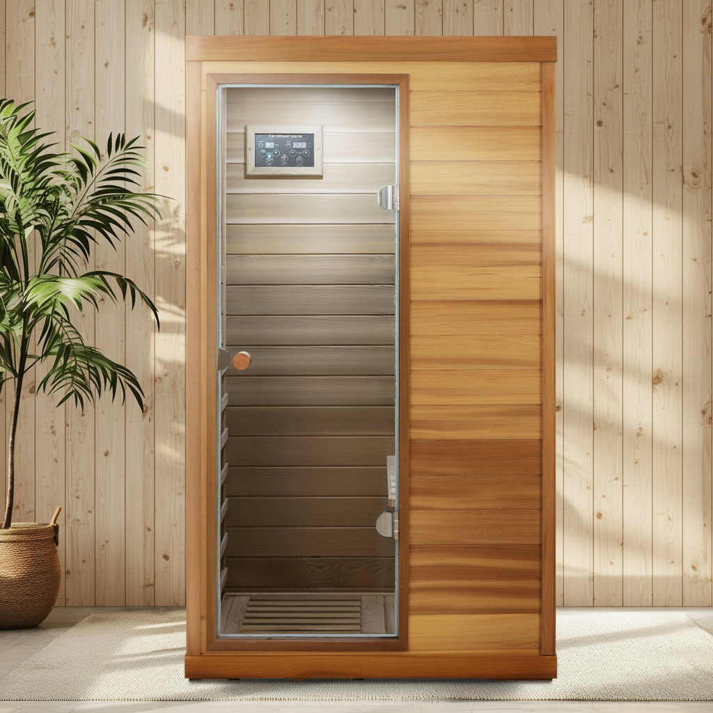 NAISIDIANZI The Mini Single-Person Far-Infrared Glass Door On The Left ...