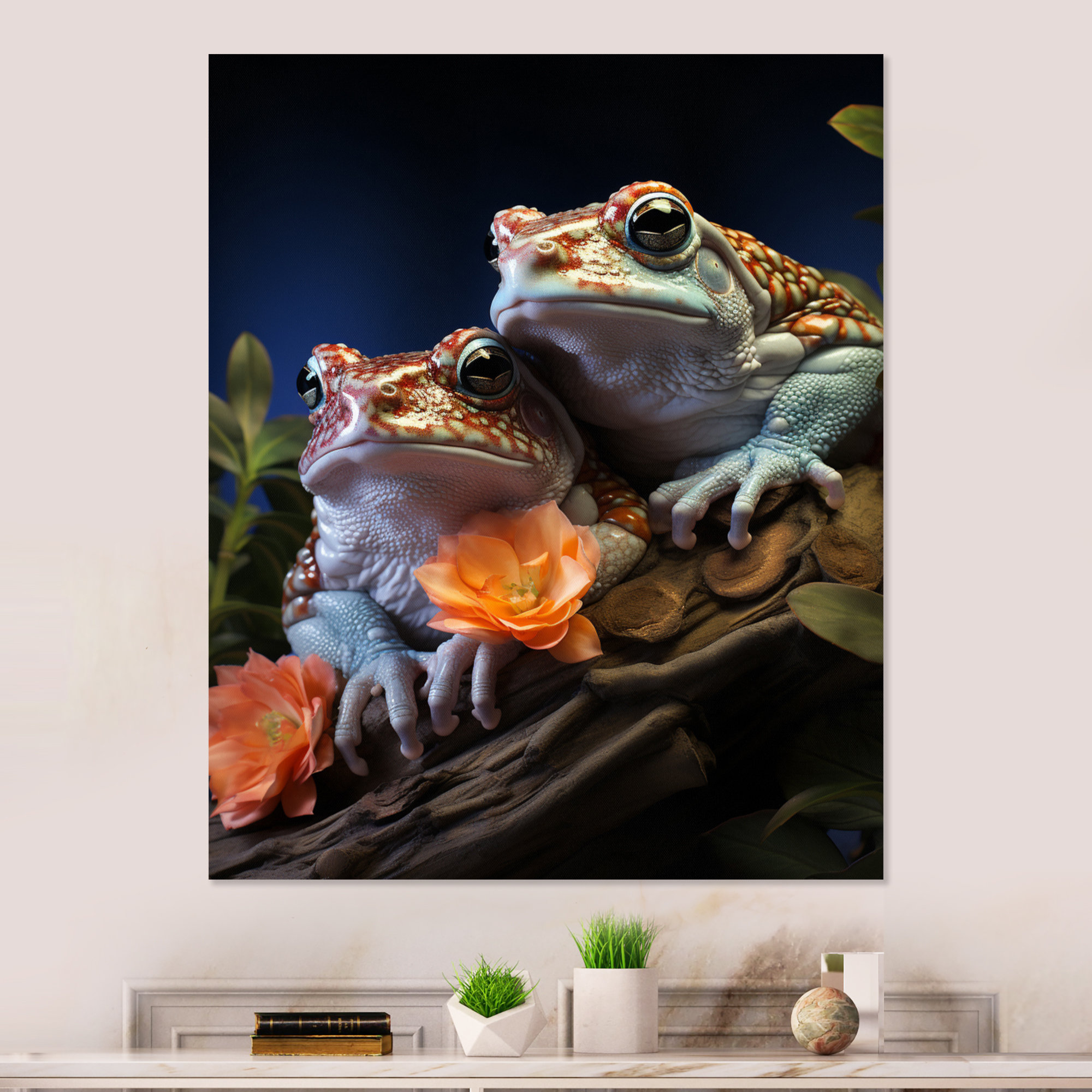 Ebern Designs Animal Frog Family II - Frogs & Toads Metal Wall Decor ...