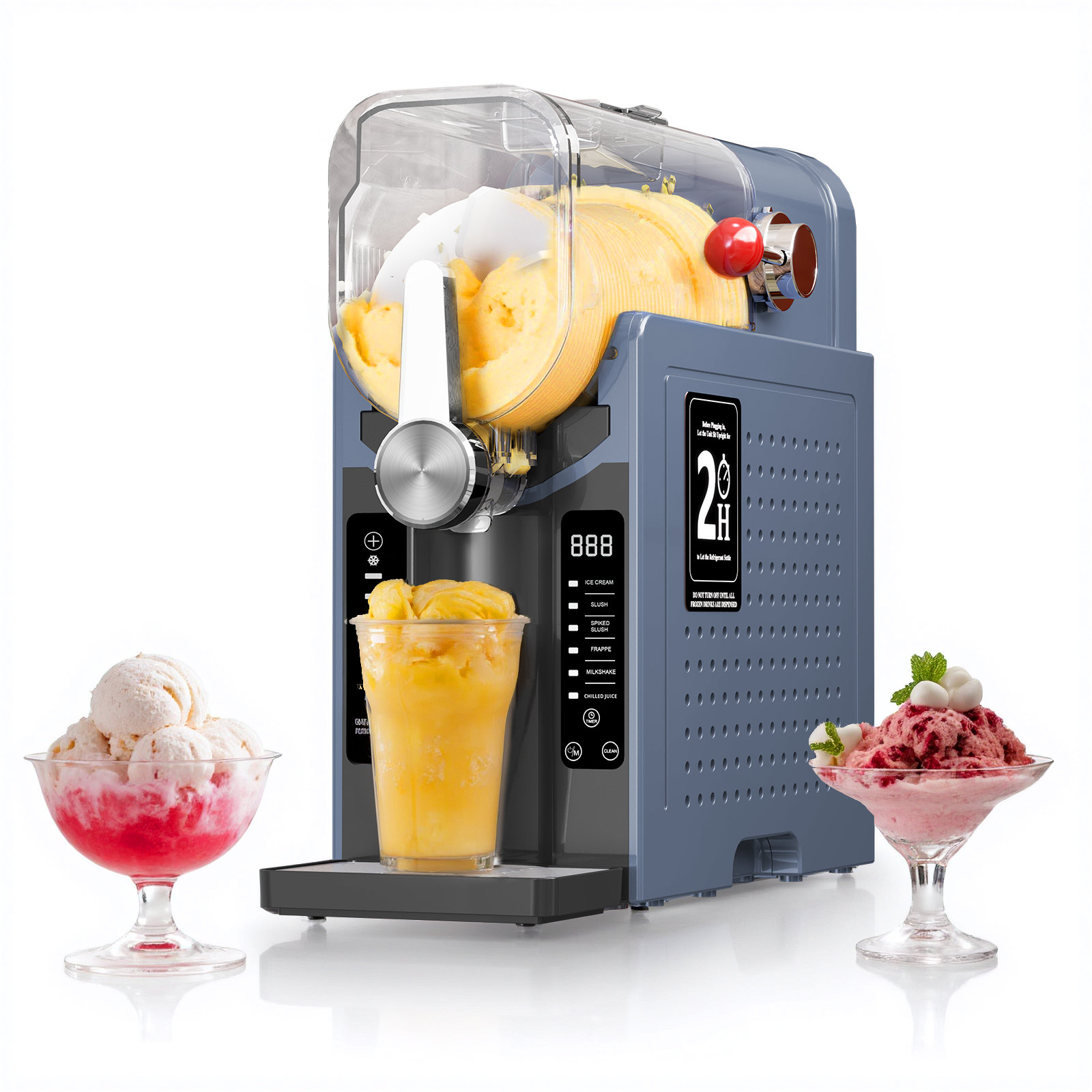 PANDA GENIUS Slushie Machine For Home With Self-Cleaning, No Ice Needed ...