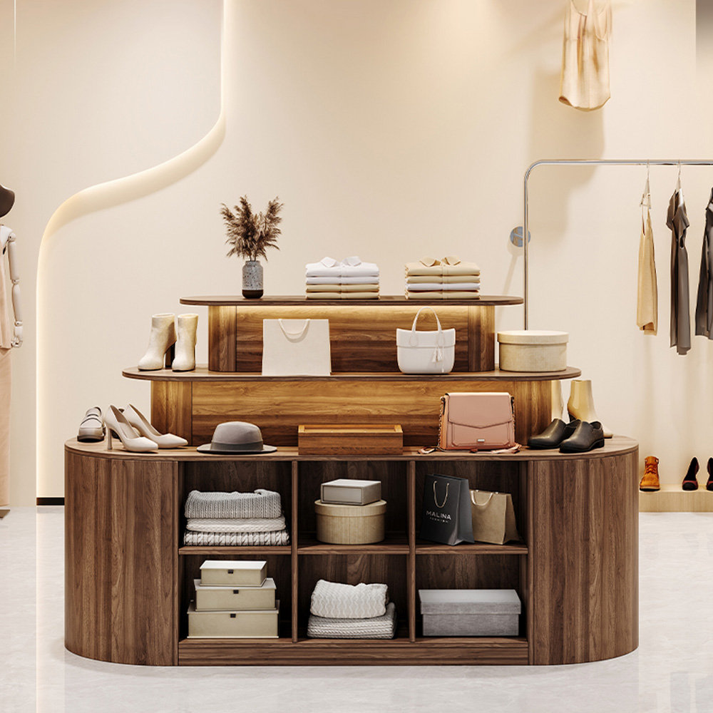 Artistic Soul XKX Premium Furniture Solid Wood Three-Tier Display Stand ...