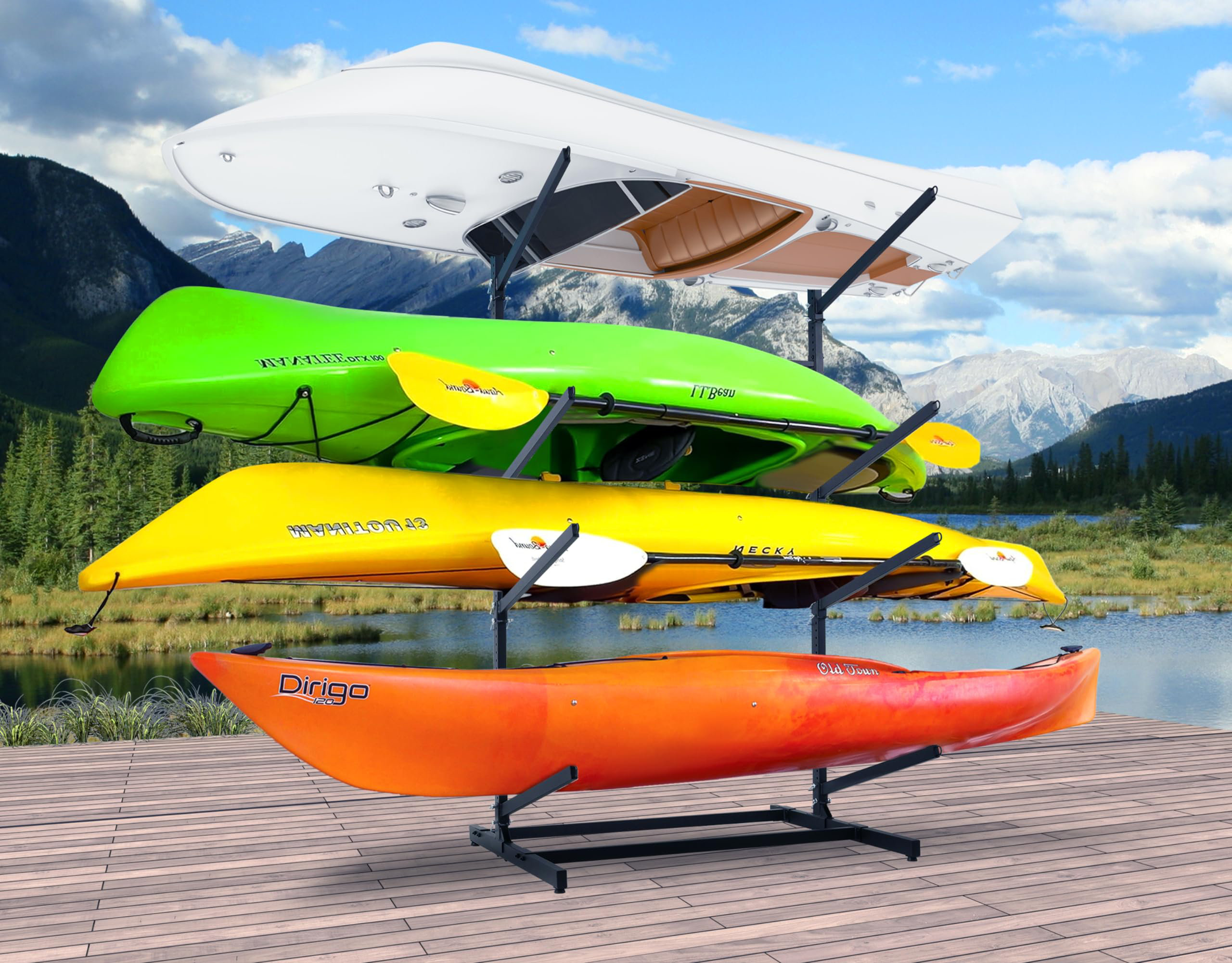 WFX Utility™ Kayak Storage Rack, Kayak Racks For Outdoor Storage: Heavy ...