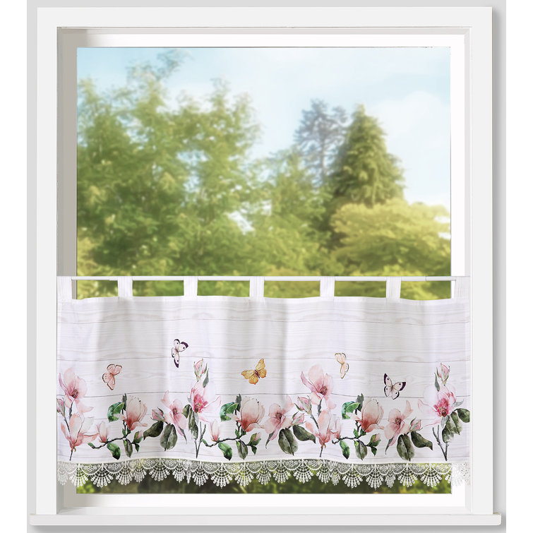 Brambly Cottage Arramine Ruffled 120cm Kitchen Curtain | Wayfair.co.uk