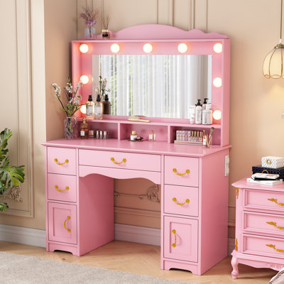 makeup vanity bench with back