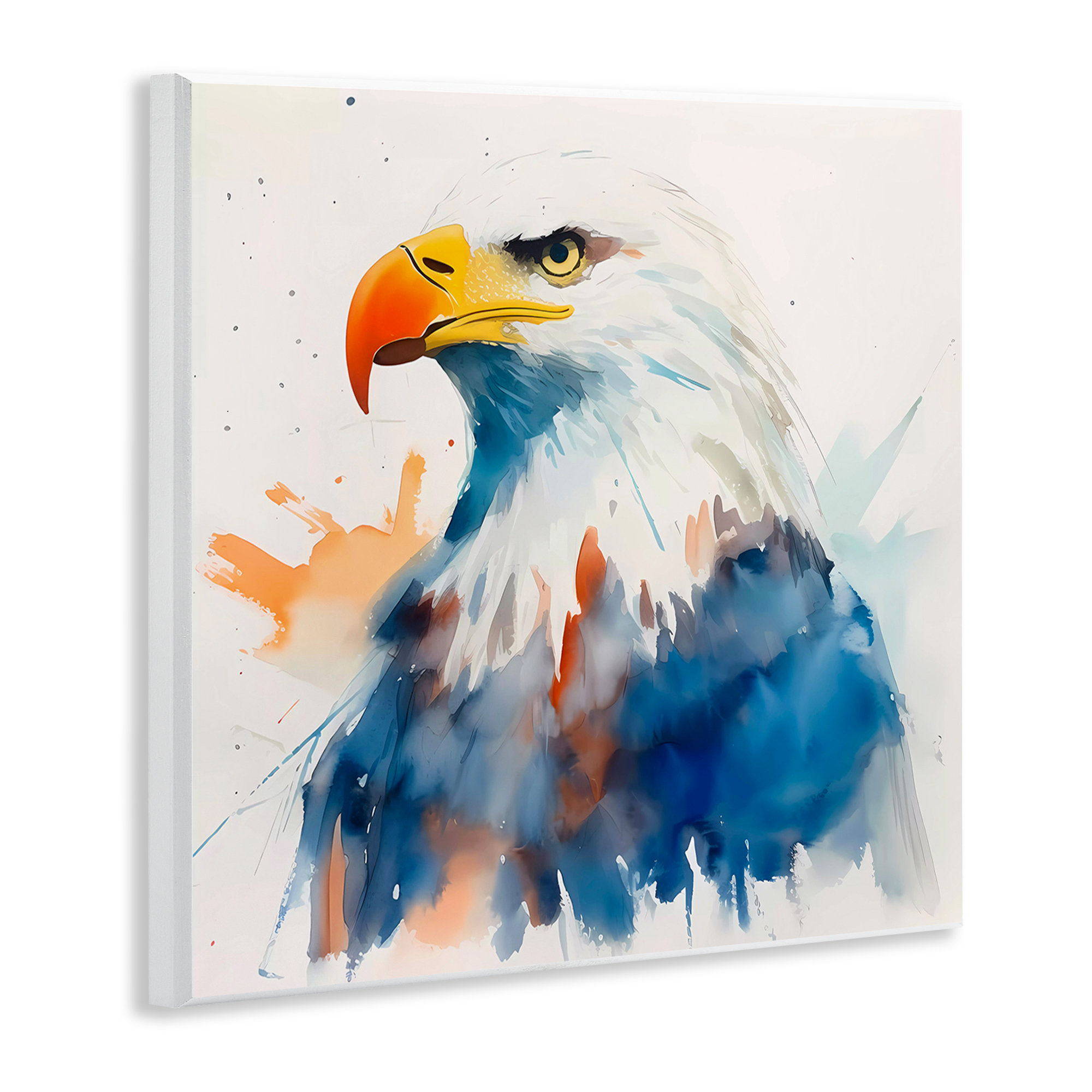 Union Rustic Eagle with Strong Gaze Wall Plaque Art by Walker Noble ...