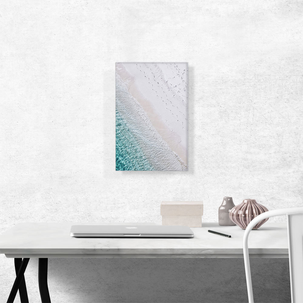 ARTCANVAS Beach Shoreline Pattern from Above - Wrapped Canvas ...