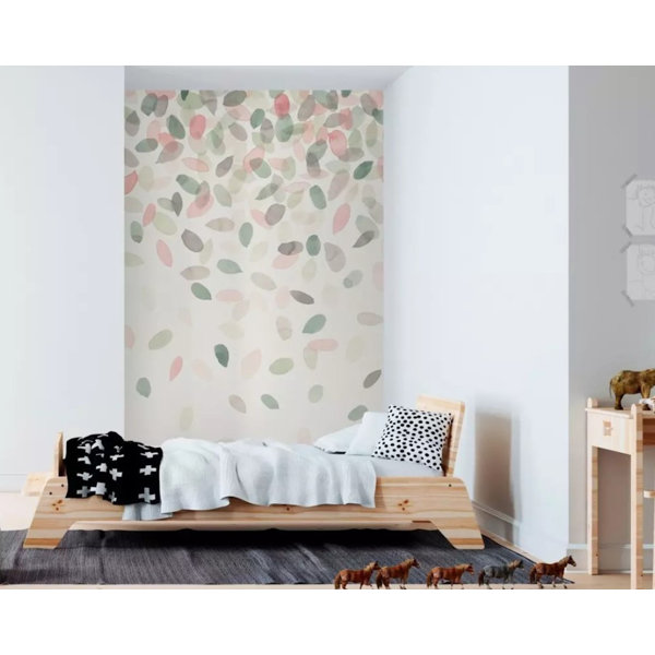 GK Wall Design Bohemian Leaves 6.25' L x 112" W Paintable Wall Mural ...