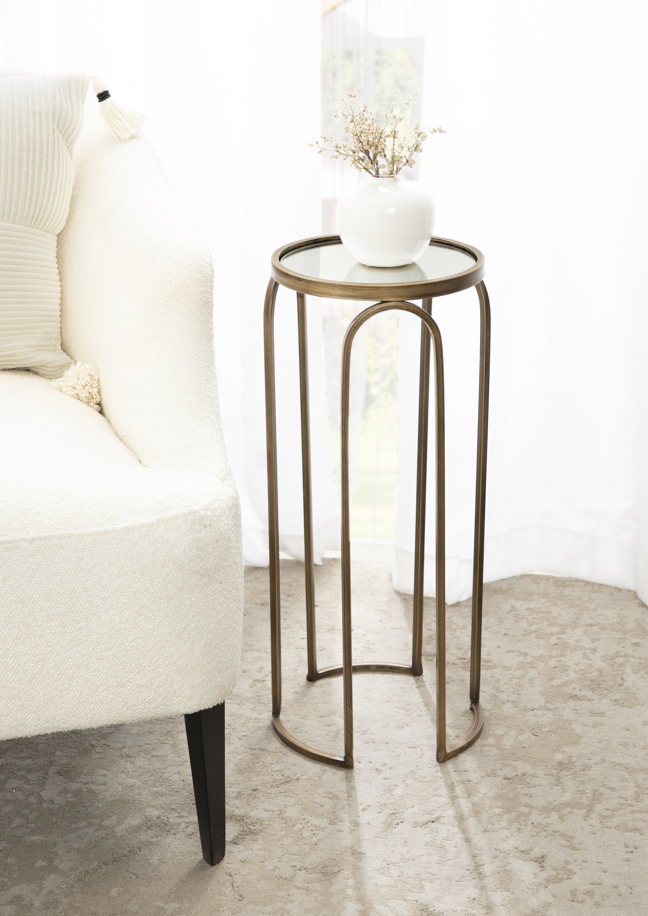 Mercer41 Pomeroy Metal Drink Table 11" x 11" x 24" & Reviews | Wayfair