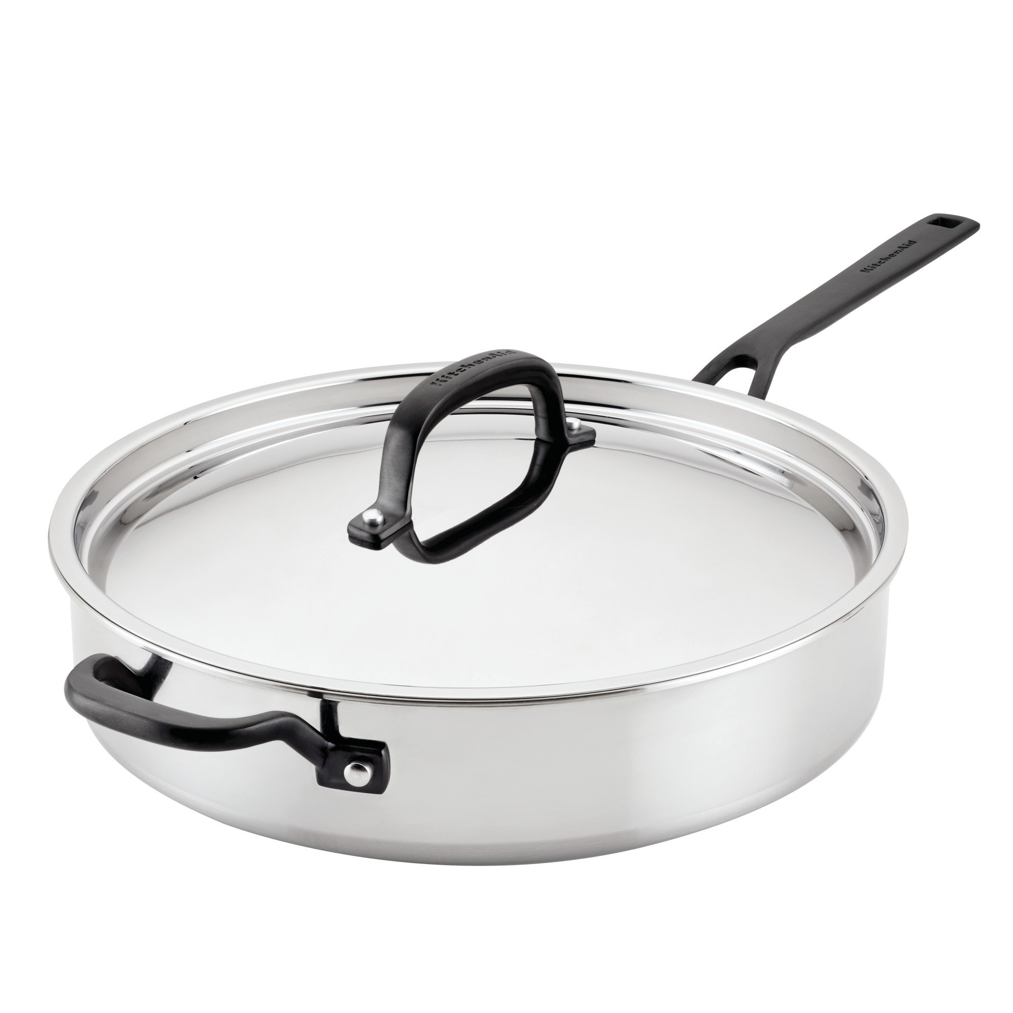 KitchenAid® KitchenAid 5-Ply Clad Stainless Steel Induction Saute Pan ...