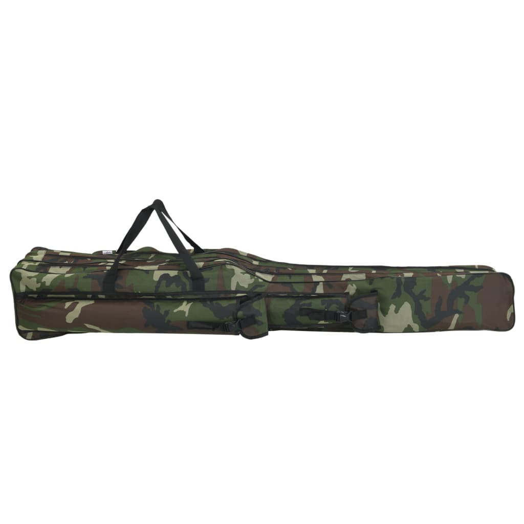 Arlmont & Co. Fishing Rod Bag Green Camouflage 59.1" Oxford Fabric ...