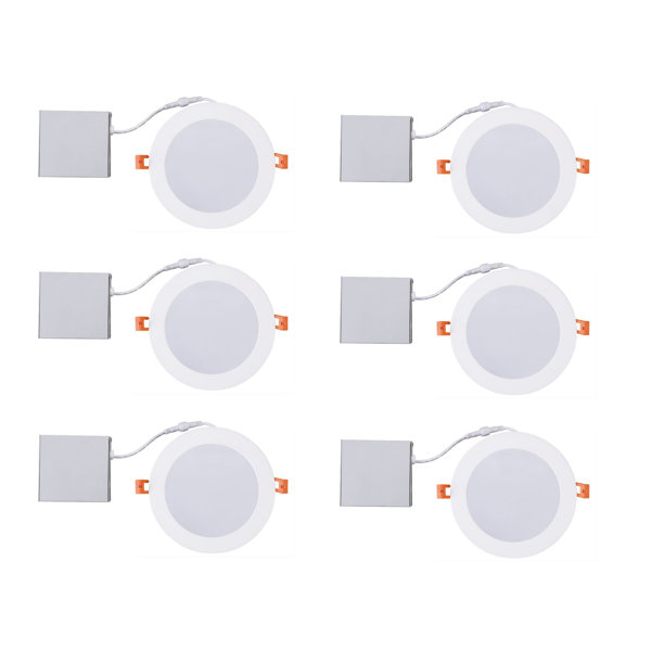Strak Slim Panel 4 Inch Downlight With Junction Box 4000k, Pack Of 6 ...