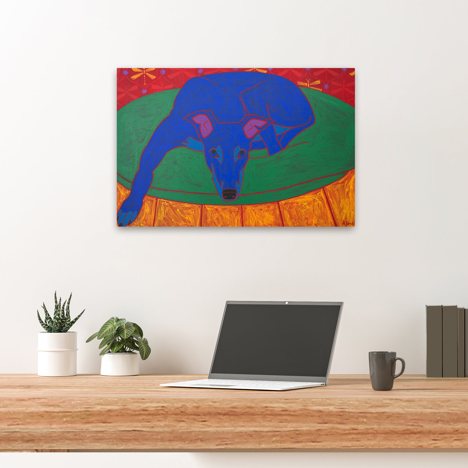 Lark Manor™ Runner In Repose - Contemporary Animals Dogs Art - Wayfair ...