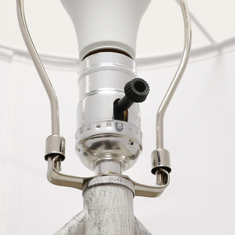 Gracie Oaks Berendine 23" Metal, Glass Night Light, Coastal Table Lamp ...