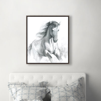 Chelsea Art Studio Richard Ryder Horse In Charcoal Framed On Canvas by ...