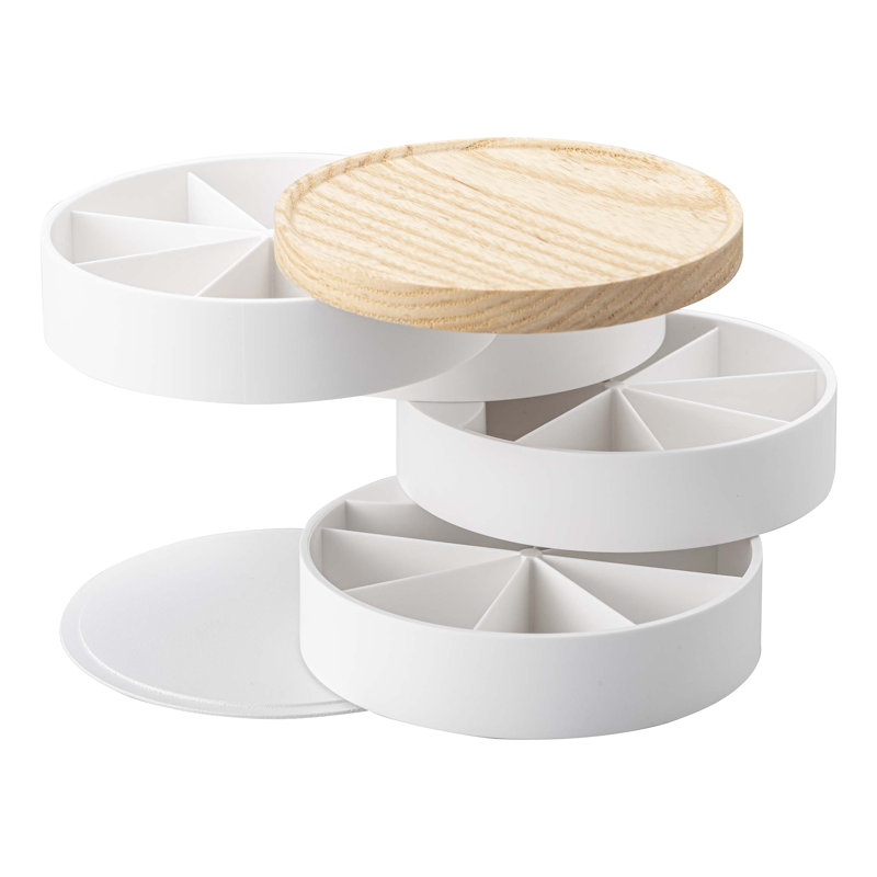 Yamazaki Home Tosca Plastic and Wood Jewelry Organizer Tray & Reviews ...